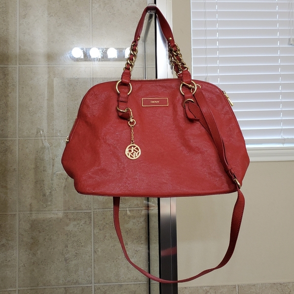 Dkny | Bags | Dkny Red Leather Purse | Poshmark